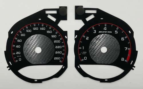 Mercedes-Benz C-class W205 AMG STYLE speedometer dial 260km/h | eBay