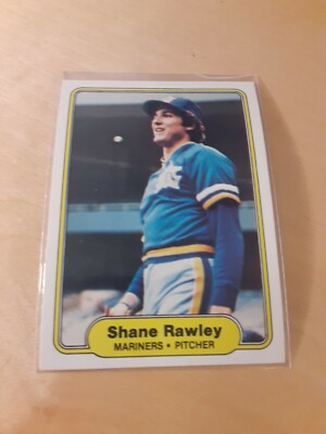 1982 Fleer #517 SHANE RAWLEY Seattle Mariners Baseball Card, Pitcher ...