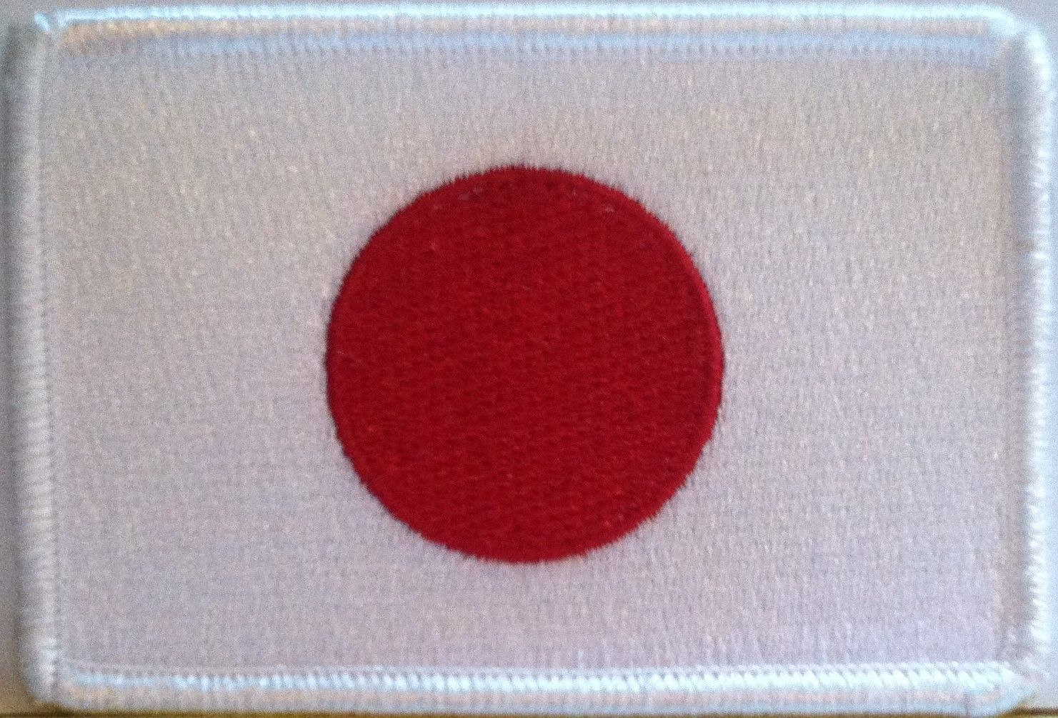 JAPAN Flag Morale Patch W/ Hook Adhesive Fastener Military Tactical ...