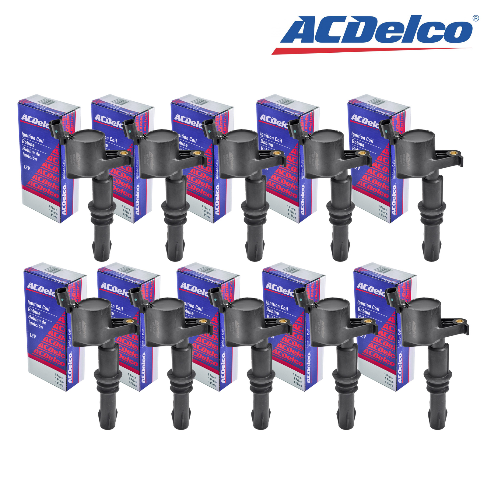 Set of 10 AcDelco Ignition Coil BS-C1541 For Ford Mercury Lincoln ...