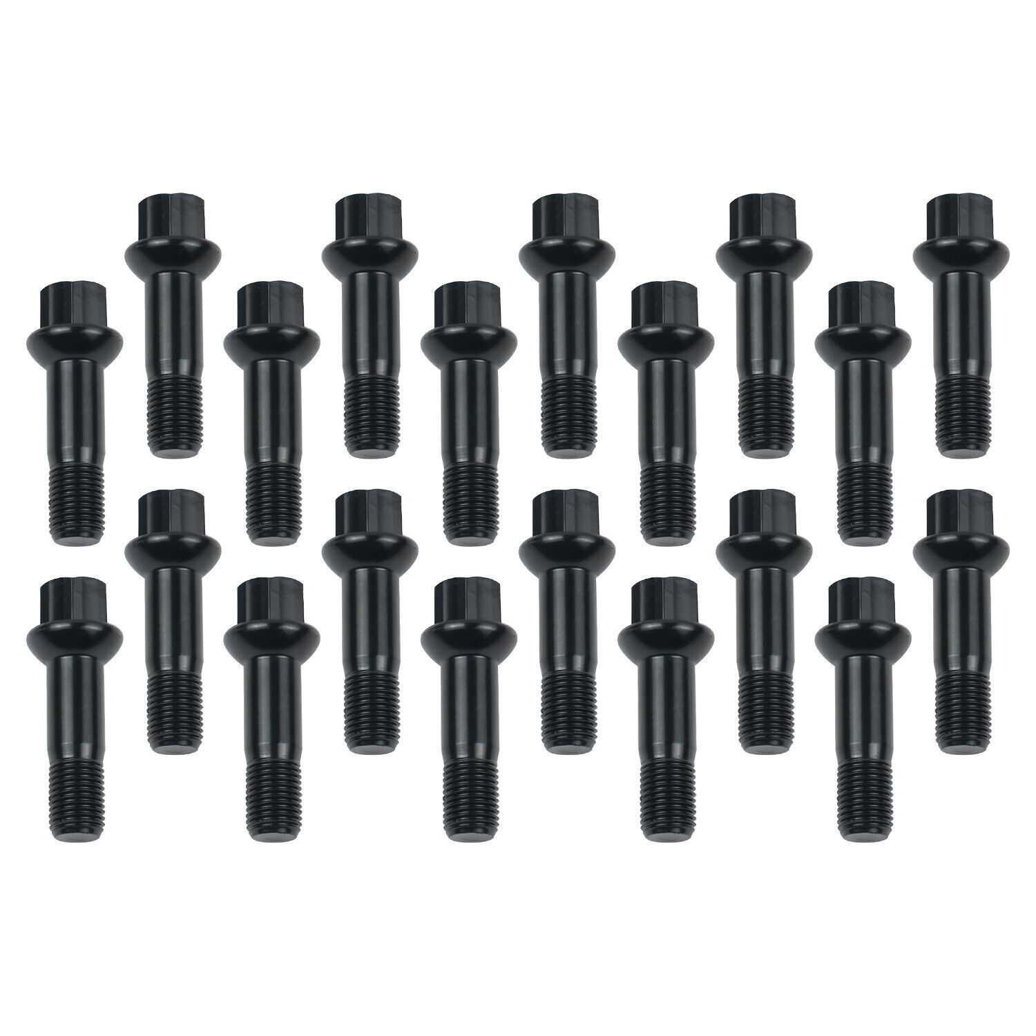 A0009907607 Black Lug Bolts Nuts Set For Benz ML550 S500 GLK350 S550 ...