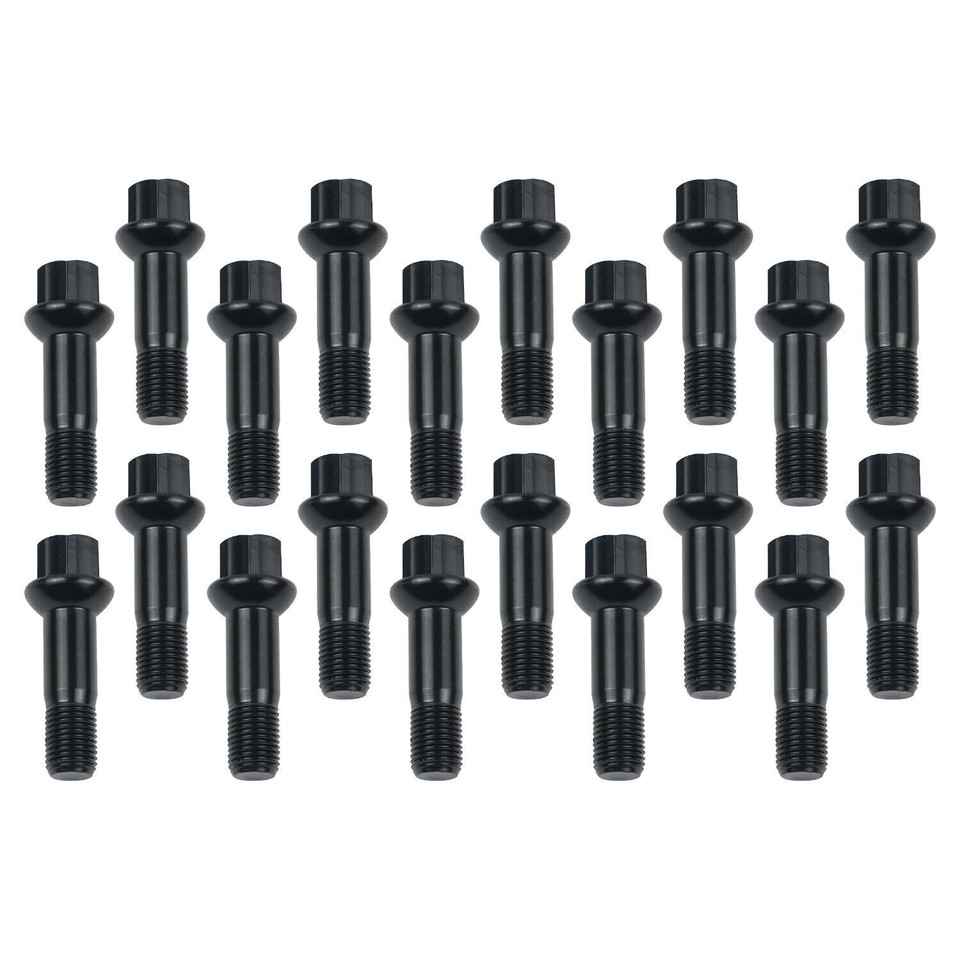 A0009907607 Black Lug Bolts Nuts Set For Benz ML550 S500 GLK350 S550 ...