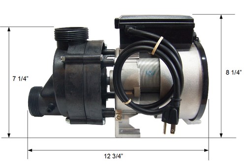 Whirlpool Bath Tub Jet Pump - 1hp, 9 - 9.5 amps, 115 volts w/ Cord and ...