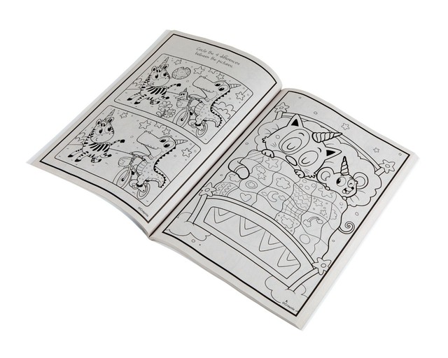 Crayola Uni-creatures Coloring Book With Stickers 64 Pages Ages 4 for ...