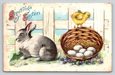 Easter Greetings Postcard | eBay UK