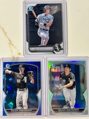 Colson Montgomery Rookie Card Lot: Bowman #BCP-48, #BCP-71, and #BCP ...