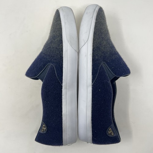Tory Burch Felt Wool “Stardust” Slip On Sneakers in Blue Gradient White ...