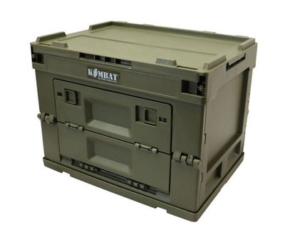 Kombat Military Folding Storage Box Plastic Green Fold compact BOX | eBay