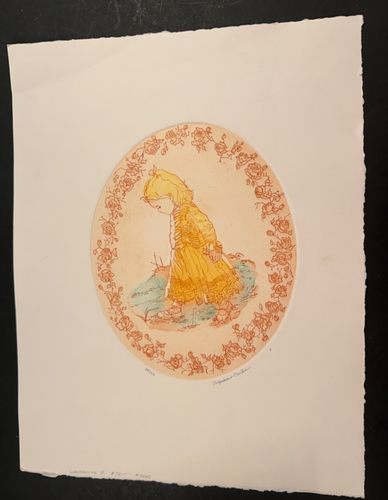 Virginia Curtin Signed Print 19.5" X 15" Titled Wandering I Vintage | eBay