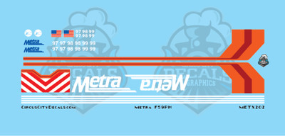 Metra METX F59 HO Scale Decal Set | eBay