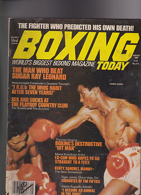 Boxing Today Magazine Thomas Hearns Chico Vejar August 1980 | eBay