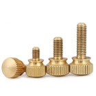 M5 M6 Brass Thumb Round Step Knurled Screw Adjusting Nail Hand Twist ...