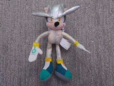 Kellytoy 11" Inch Sonic the Hedgehog Silver the Hedgehog Plush Toy 2009 ...