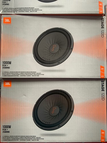 2 JBL STAGE 122D 1Pr. 12" DVC Dual 4 Ohm Subwoofers 12-Inch Woofers ...