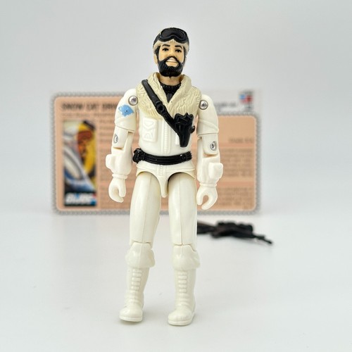 1985 GI Joe FROSTBITE 100% COMPLETE + RED BACK CARD *HIGH GRADE, NEARLY ...