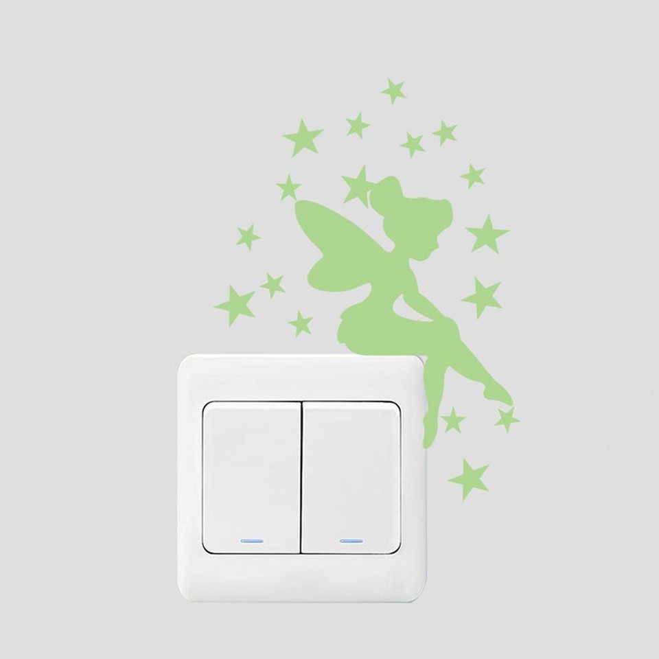 Light Switch Sticker On-off Sticker Switch Outlet Luminous Wall Sticker ...