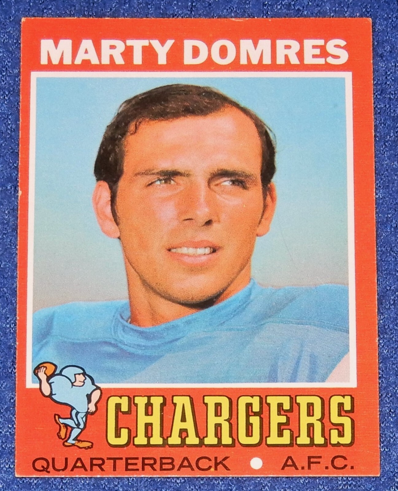 Marty Domres * Rookie * 1971 Topps NFL Football #66 🏈 San Diego ...
