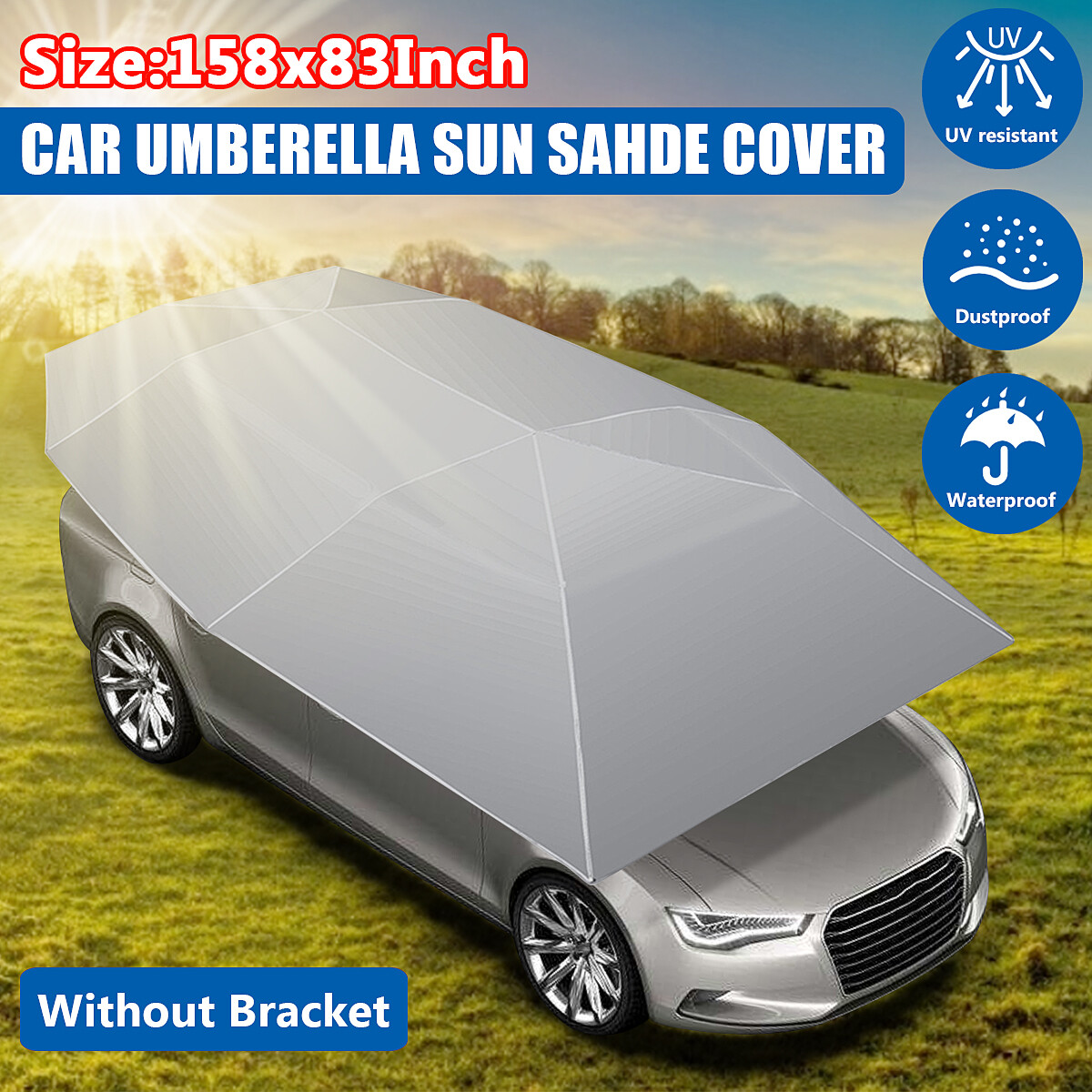 Universal Anti-uv Protection Car Umbrella Tent Sun Shade Roof Cover ...