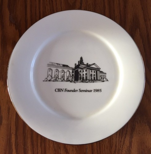 1985 Christian Broadcasting Network Plate CBN Commemorative Founder ...