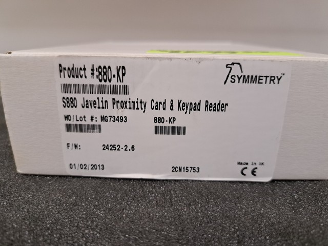 Set of 3 884-kp S884 Javelin Proximity Card Keypad Readers Symmetry ...