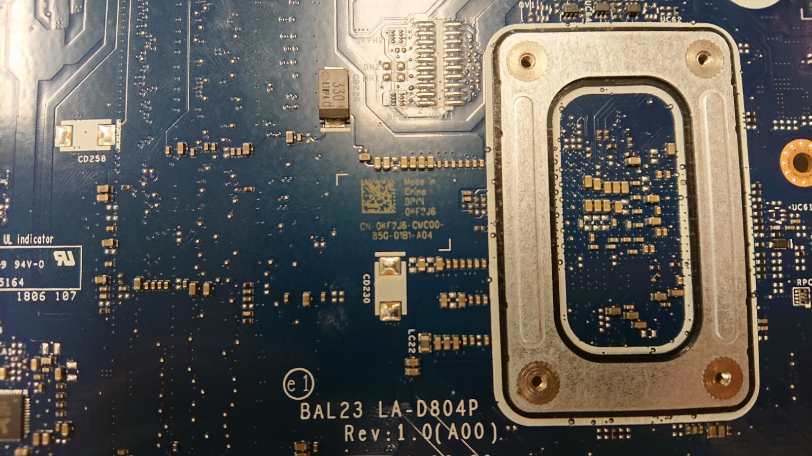 *AS IS* Inspiron 5565 / 5765 Laptop Motherboard W/ AMD A9 CPU - UMA ...