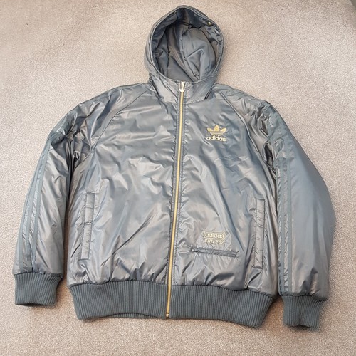 Adidas Mens Jacket Large Grey Chile 62 Wet Look Originals Padded ...