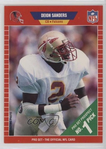 1989 Pro Set Deion Sanders #486 Rookie RC HOF | eBay