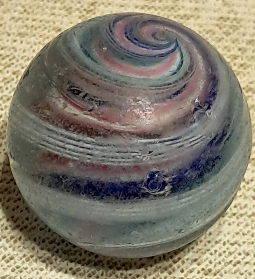 German Handmade Candy Cane Core Marble 1.075" NM- Orig Surface! | eBay