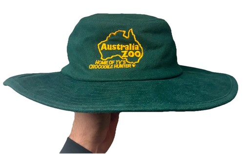 Vintage Australia Zoo Crocodile Hunter Steve Irwin Green Bucket Hat | eBay