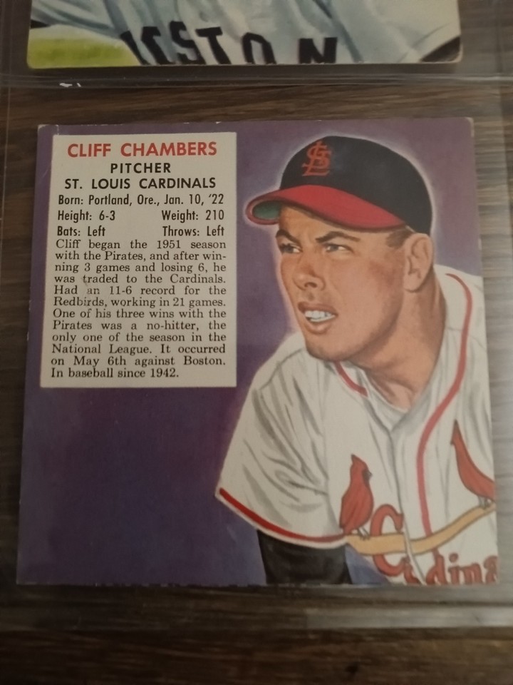 1952 1953 1954 Redman Tobacco Baseball Card Lot Of 4 | eBay