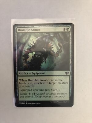 x1 Bramble Armor VOW MTG 188/277 FOIL COMMON M/NM brand new pack fresh ...