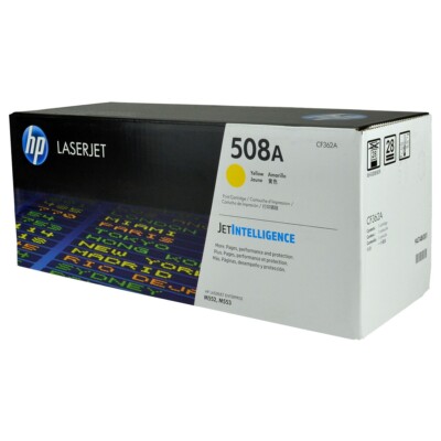 HP 508A, CF362A Yellow OEM Toner/Cartridges | eBay