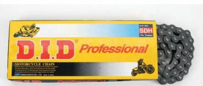 DID 525 NZ Pro Heavy Duty Black (RAW) 124 Links Rivet Link Motorcycle ...