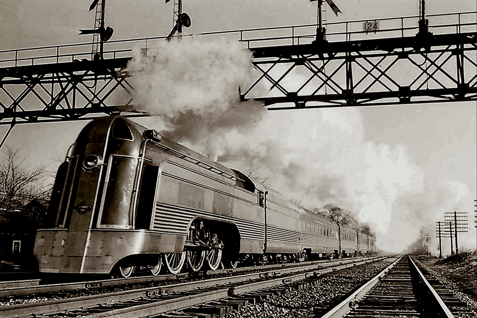 1930s READING RR Crusader Steam Locomotive Train PHOTO (179-U) | eBay