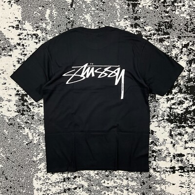 BRAND NEW STUSSY SURF STOCK TEE BLACK - XLARGE - DEADSTOCK | eBay