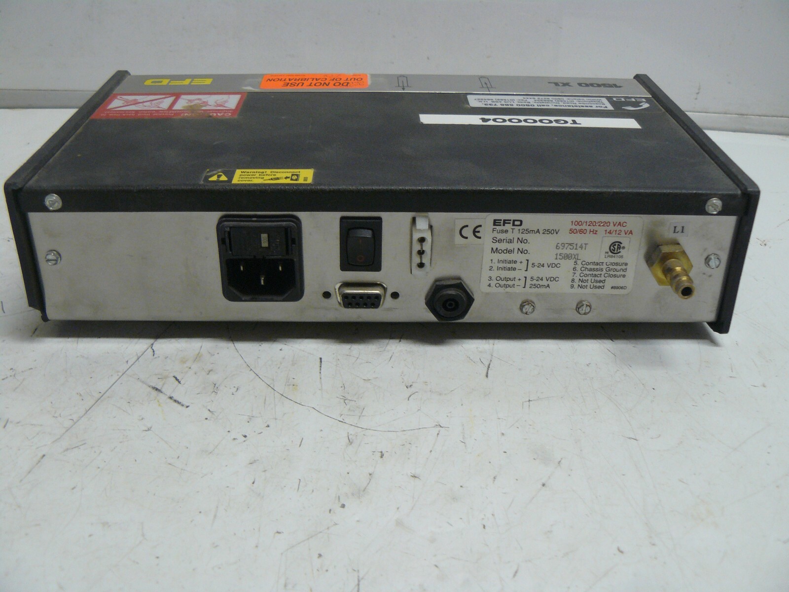 NORDSON EFD 1500XL 1500 SERIES FLUID EPOXY DISPENSER MICROPROCESSOR ...