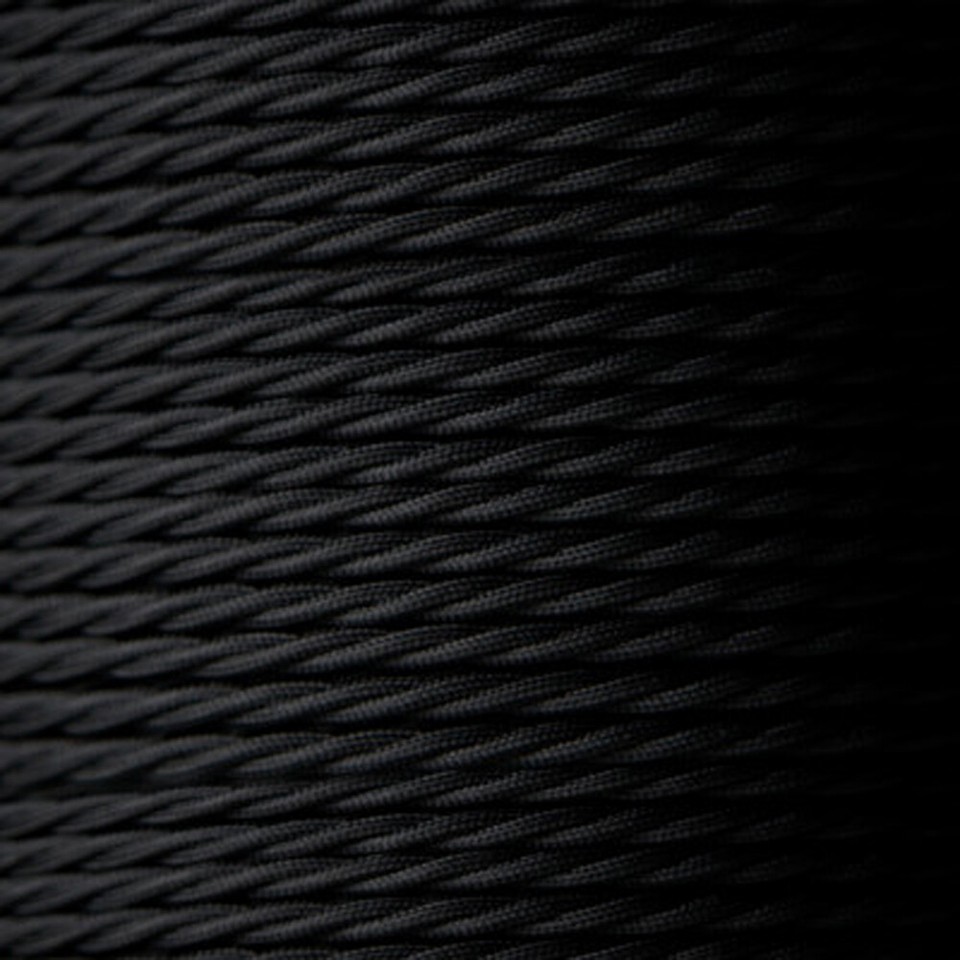 2/3 Core Twisted Braided Fabric Cables Vintage Style Coloured Wire Lamp ...