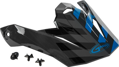 GMAX VISOR W/SCREWS FAME MX-86 DARK GREY/BLUE/BLACK G086066 | eBay