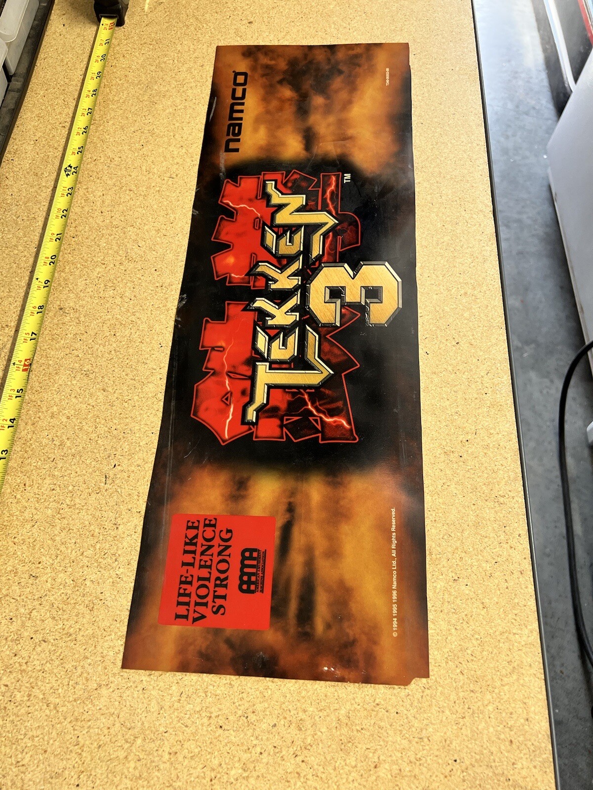 Tekken 3 Header Marquee Video Arcade Game ***** | eBay