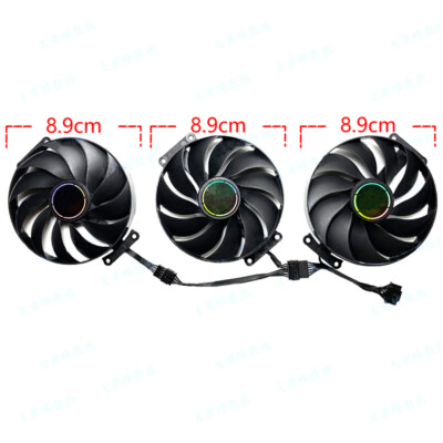 3 fans/Set For ASUS RTX4070 ATS MEGALODON OC Graphics Card Cooling Fan ...