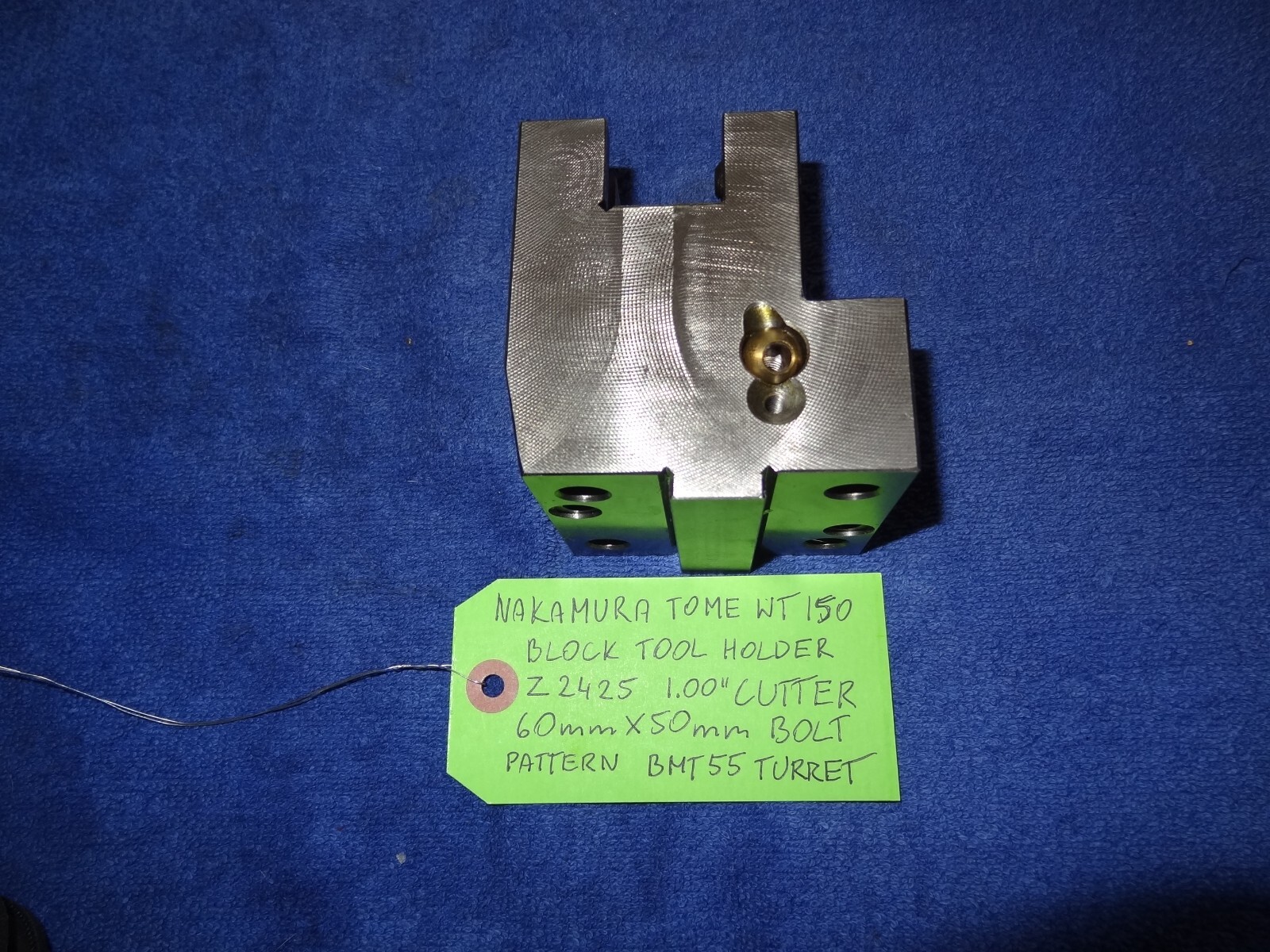 NAKAMURA TOME WT150 TOOL HOLDER Z2425 60mmX50mm BOLTS PATTERN BMT55 ...