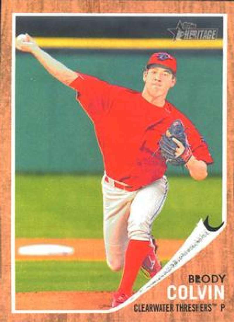 2011 Topps Heritage Minor League #128 Brody Colvin (Prospect / Rookie ...