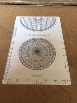 Submarine Ships Marine ' D ' Special Protractor 5845-99-301-1976 231000 ...
