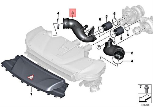 For BMW Genuine Engine Air Intake Hose 13717848381 | eBay