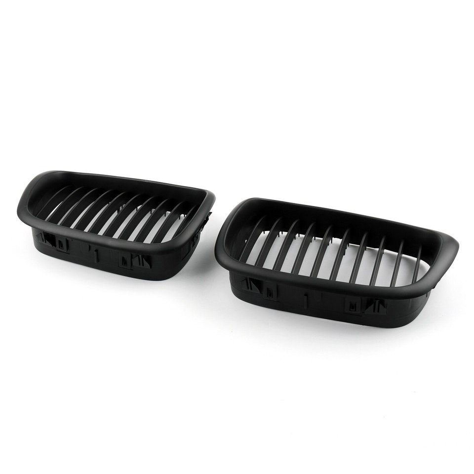Front Fence Grill Grille ABS Matt Black Mesh For 2001-04 BMW 5-Series ...