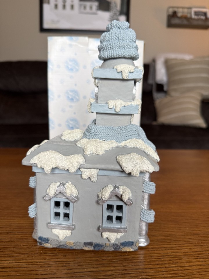 Vtg Encore Snow Buddies Snowville Town Hall Building w Box RARE | eBay