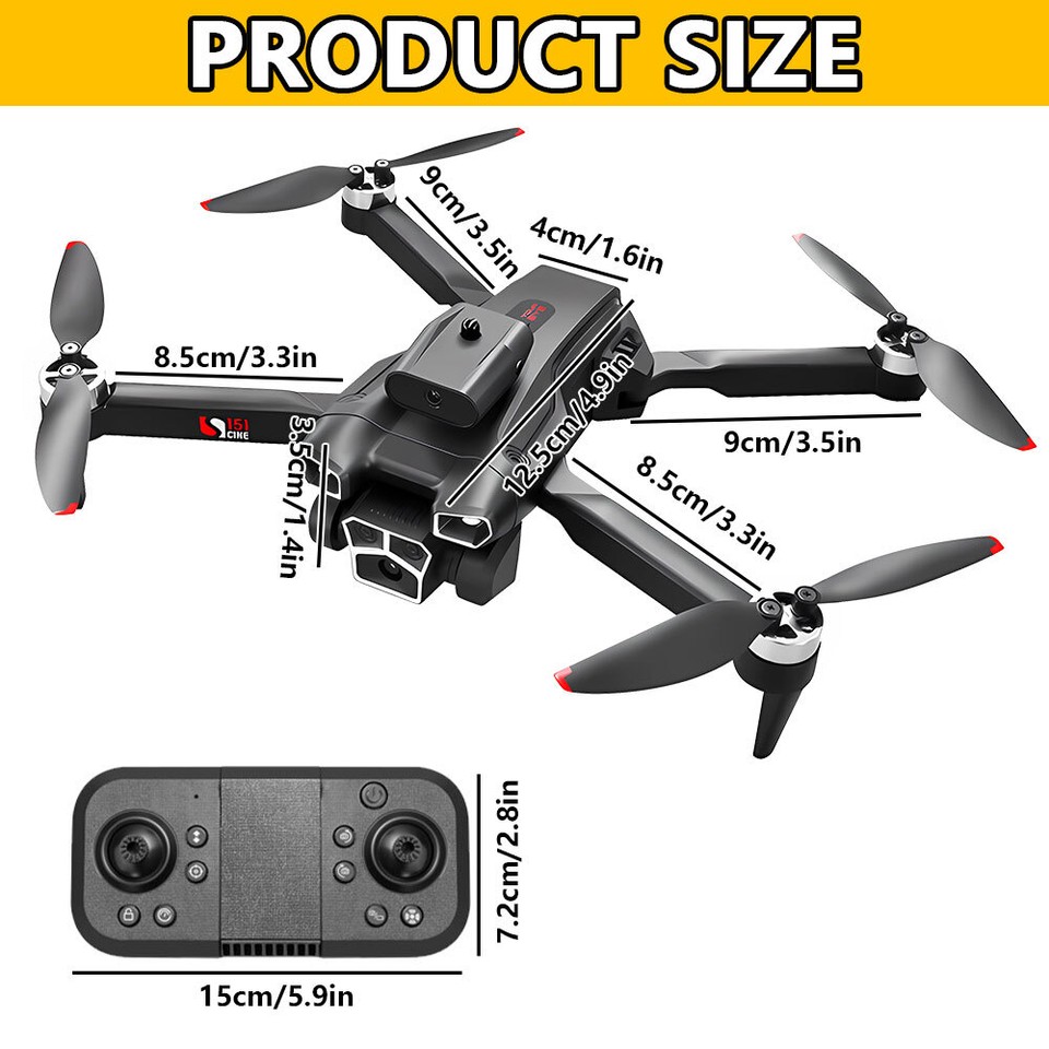 New GPS 4K Drones Pro with HD Brushless Camera Drones Avoidance ...
