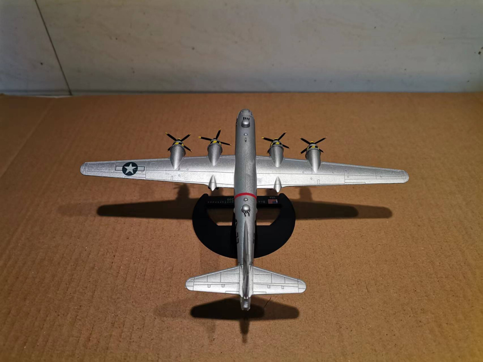 1/200 Scale Sliver WWII USAF B-29 Superfortress Bomber Metal + Plastic ...