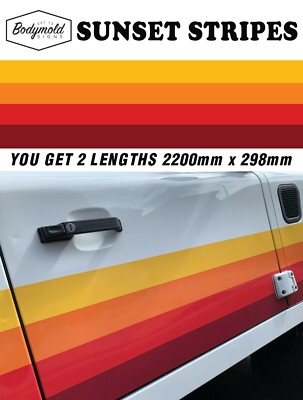Sunset Stripes 2 x 2200mm x 298mm lengths | eBay