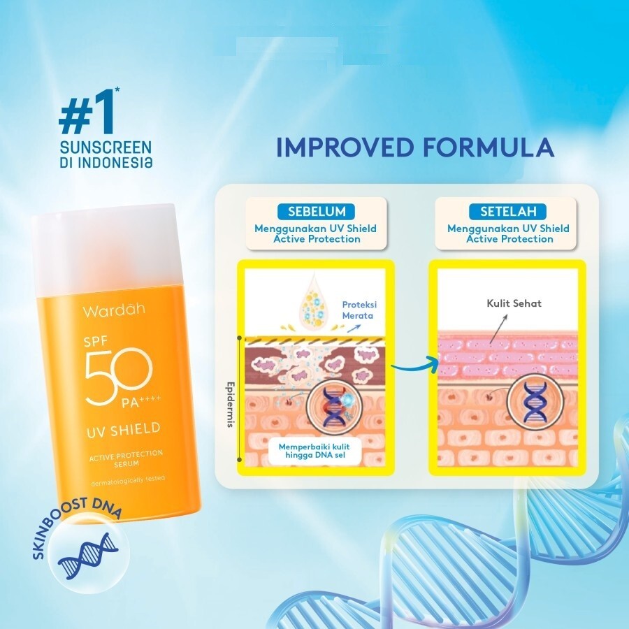 Wardah UV Shield Active Protection Serum SPF 50 ++++ 35ml US Free Tax ...